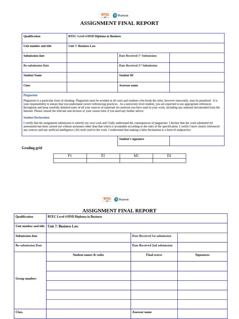 736 - Busines Law - Frontsheet Final Report | PDF | Plagiarism