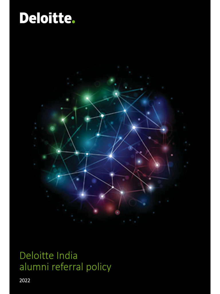 Deloitte India Alumni Referral Policy | PDF | Recruitment | Private Law