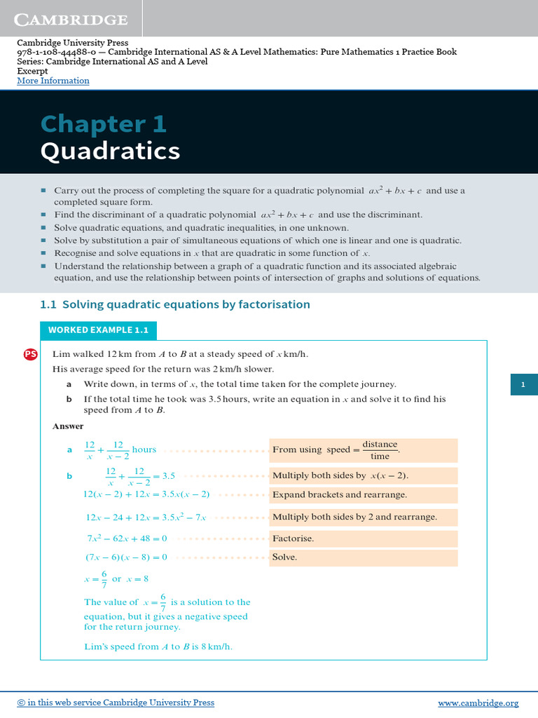 Quadratic Equations Practice Book | PDF | Quadratic Equation | Equations