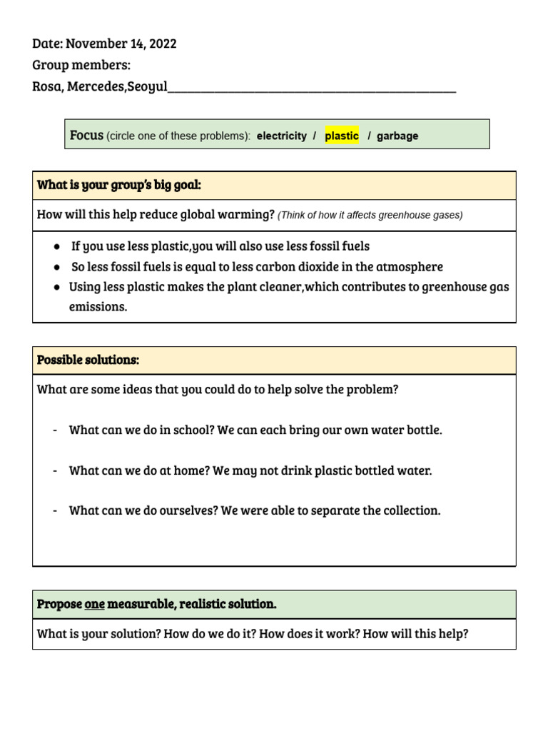 Rose Shortened - Global Warming Solution Project Template | PDF | Art