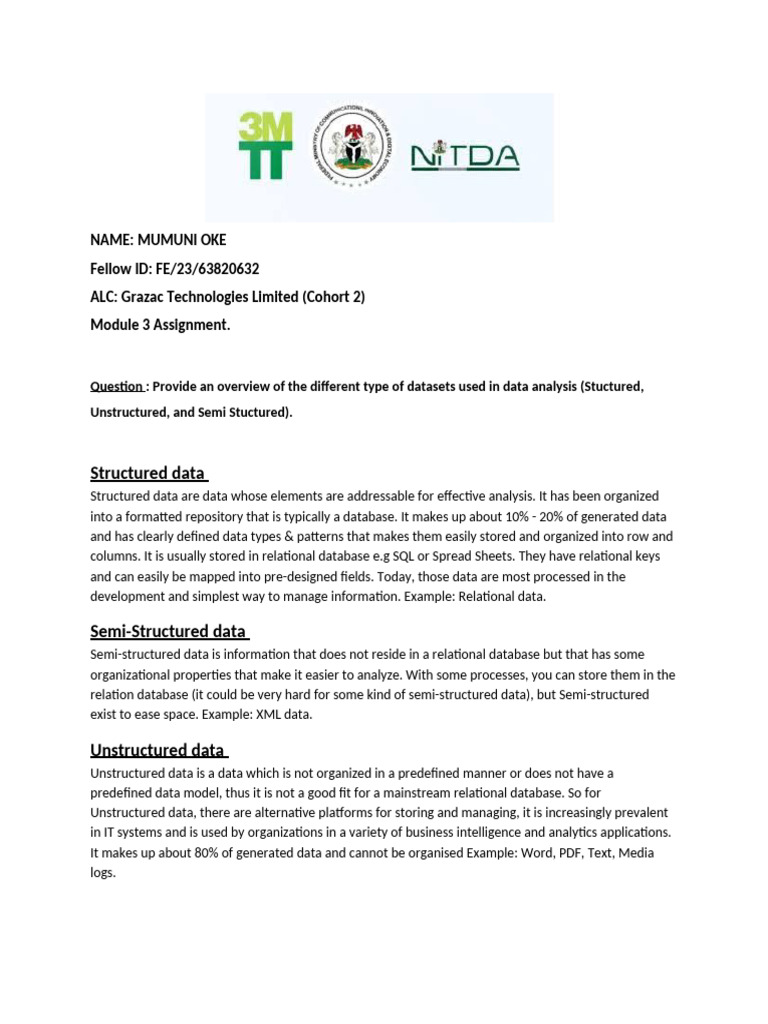 Week 3 Assignment | PDF | Databases | Relational Database