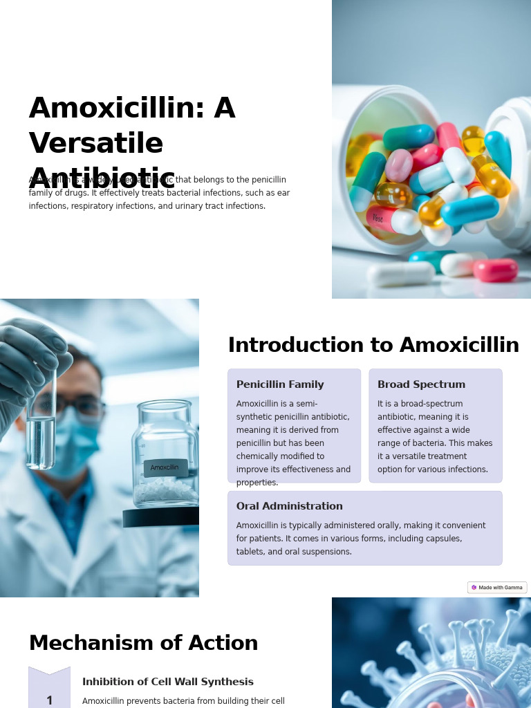 Amoxicillin-A-Versatile-Antibiotic | PDF | Penicillin | Medical Specialties