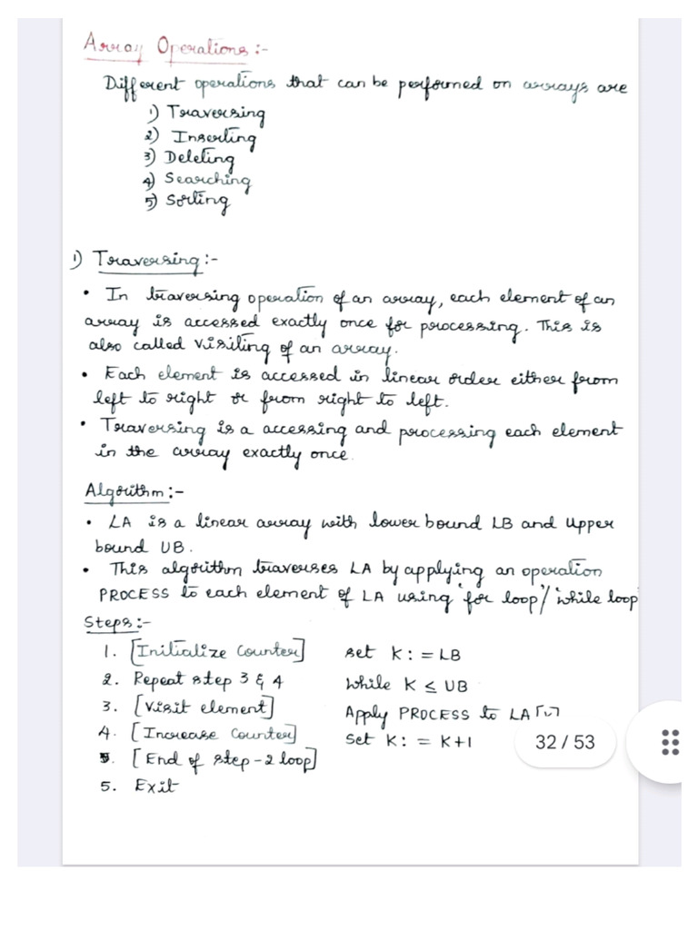 Arrays Operation | PDF