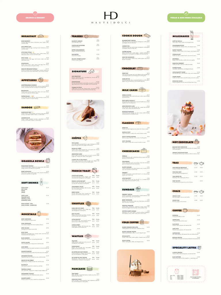 HD Preston Menu | PDF