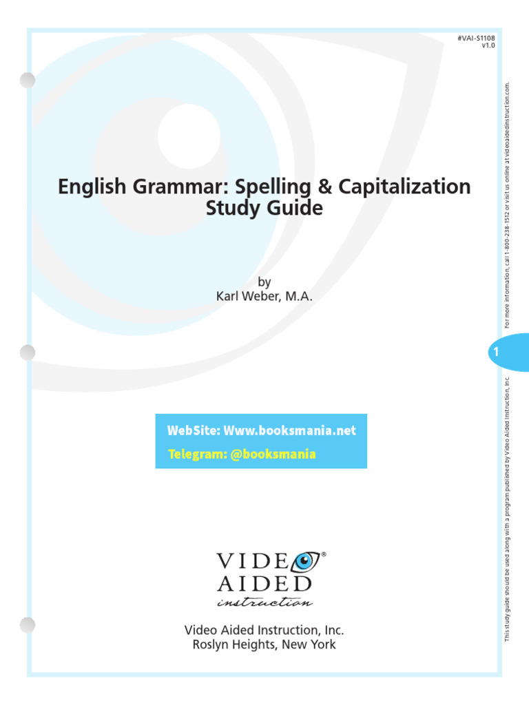 10 Spelling & Capitalization DVD | PDF | Word | Spelling