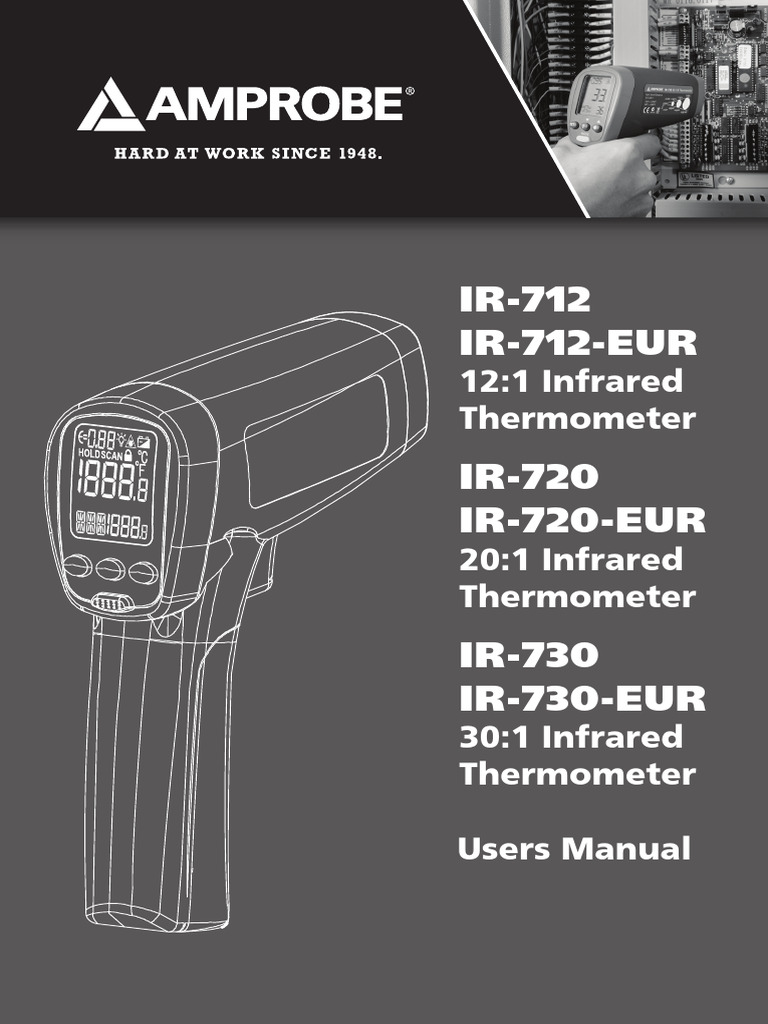 IR 712 720 730 - IR 712 720 730 EUR - Manual - EN | PDF | Thermometer