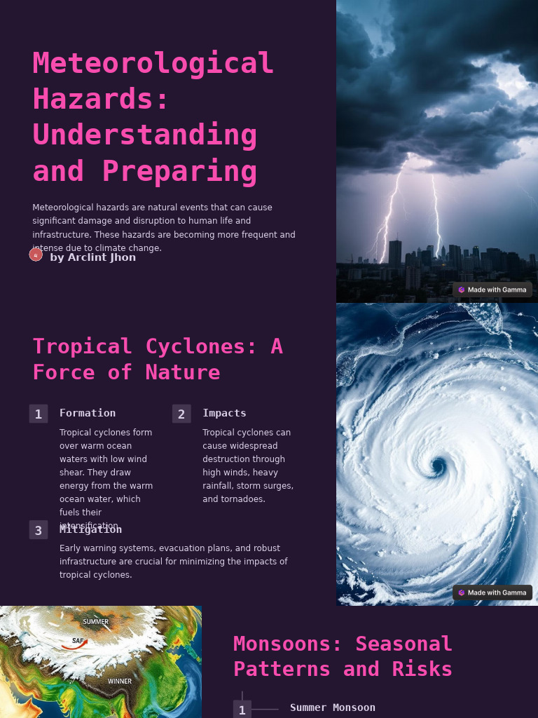 Meteorological Hazards: Risks and Preparedness | PDF | Flood | Natural ...