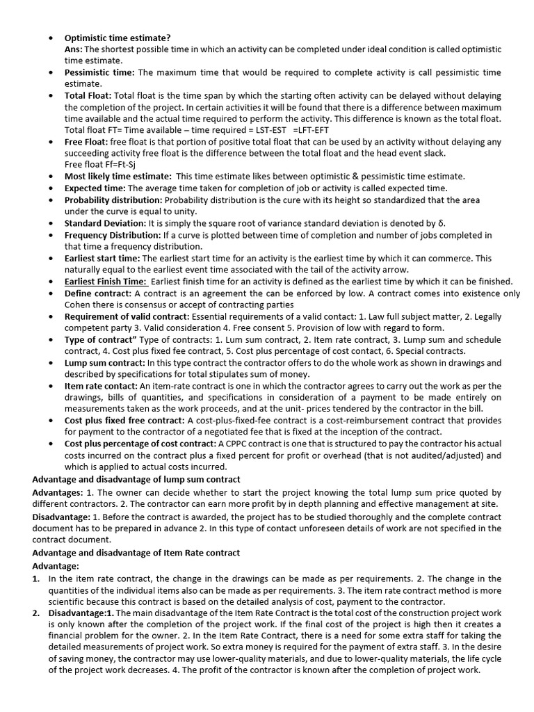 Project Management Essentials | PDF | Estimator | Business