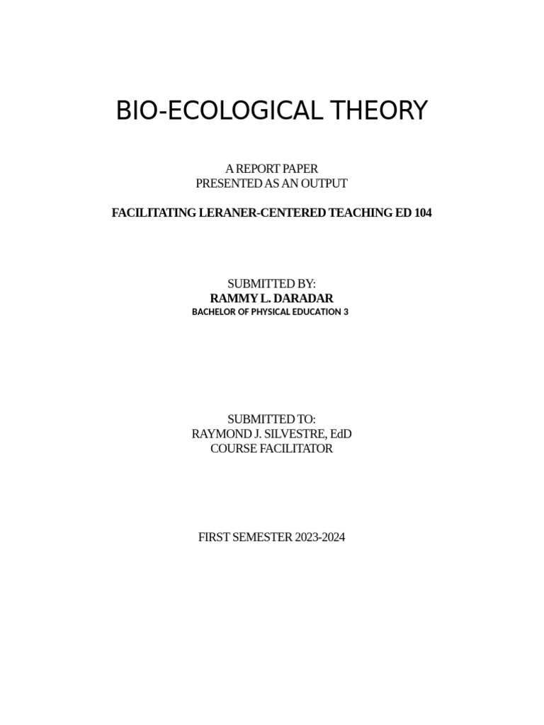 Daradar Rammy Report Paper Ed104 | PDF | Psychology | Behavioural Sciences
