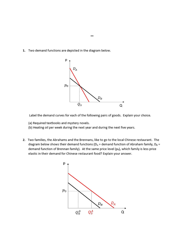 EC101 A+B Tut2 Questions | PDF
