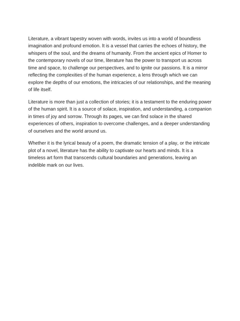 A Literary Tapestry (Done) | PDF | Poetry