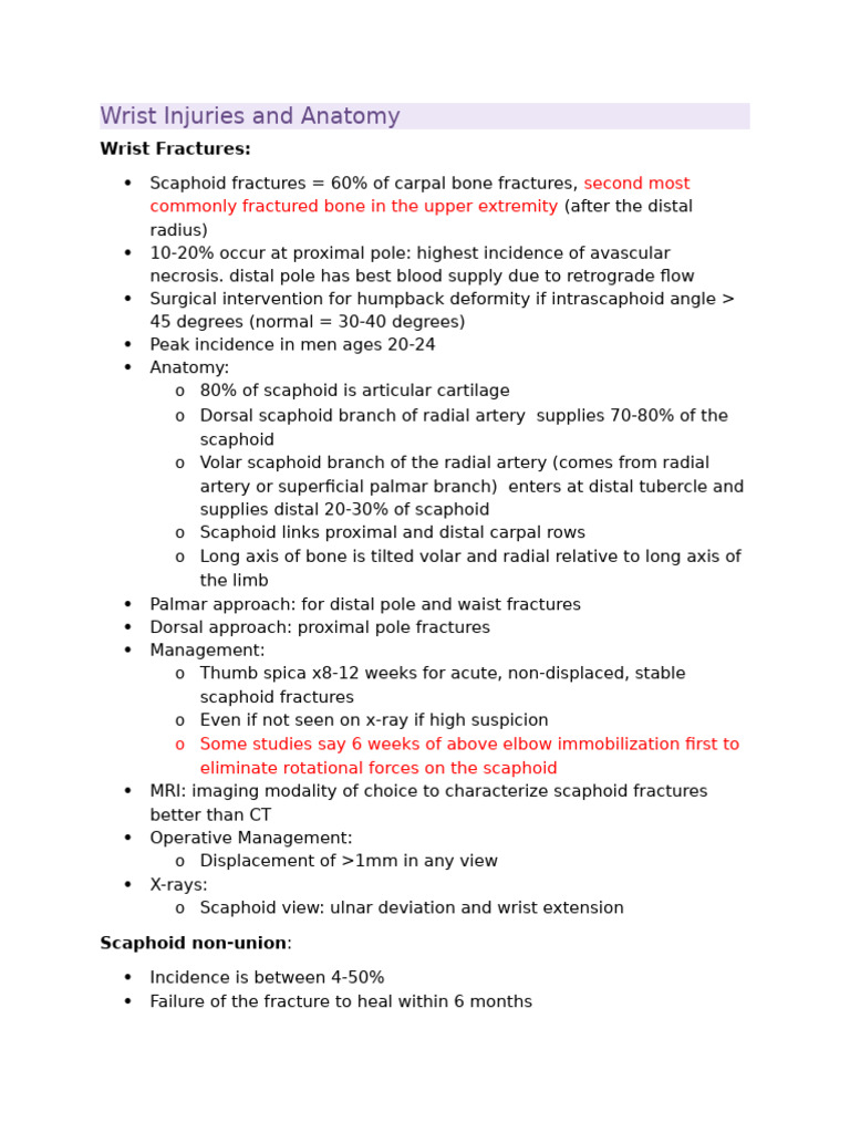 Tendoesis and Watson's Test in Wrist Care | PDF | Skeletal System | Joints