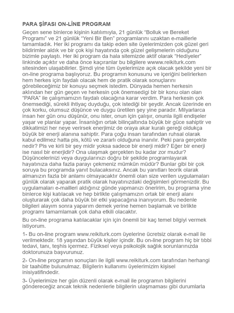 para_sifasi_programi | PDF