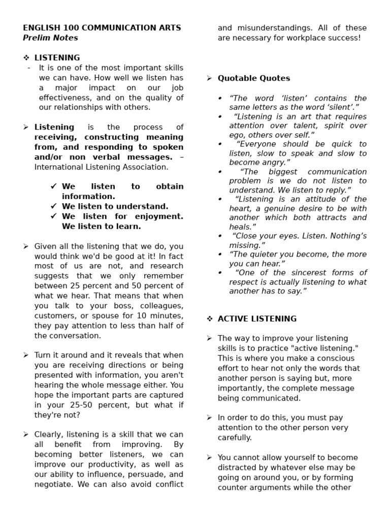 ENGL 100 - Communication Arts | PDF | Thought | Critical Thinking