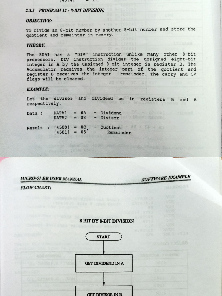 8bit Division -Ex1mces | PDF | Division (Mathematics) | Computer Hardware