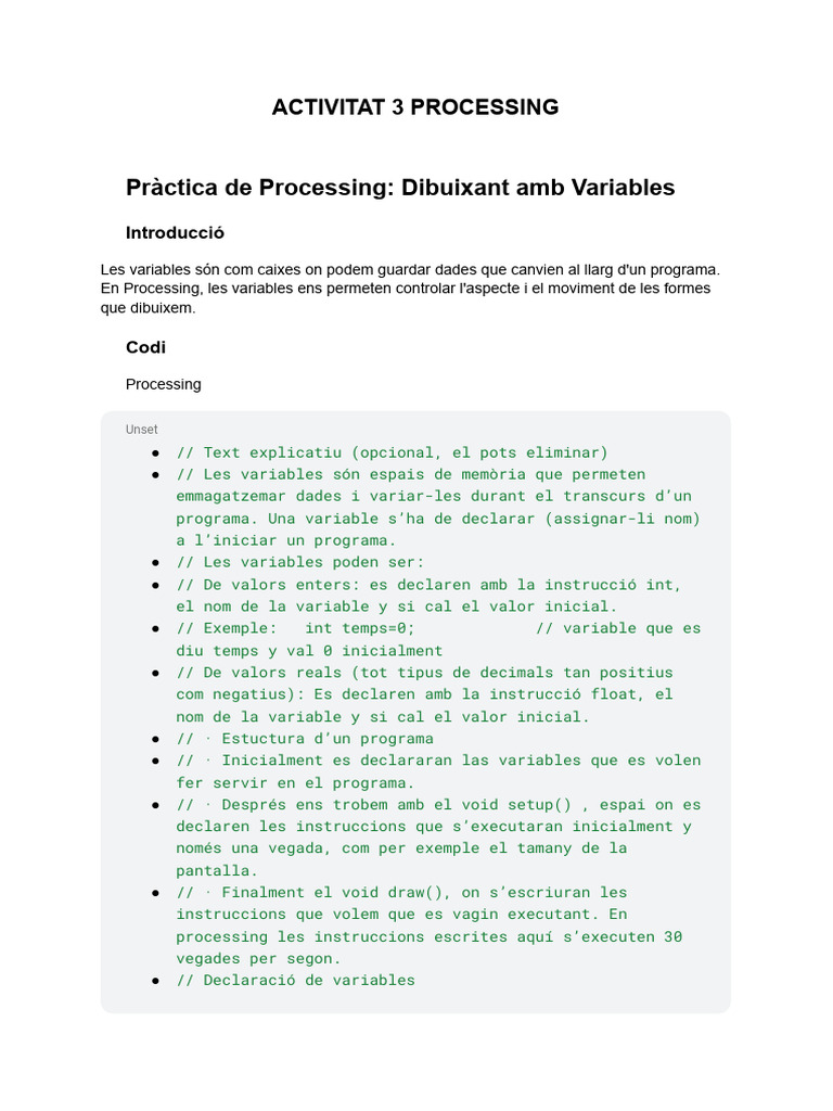 Activitat 3 Processing | PDF