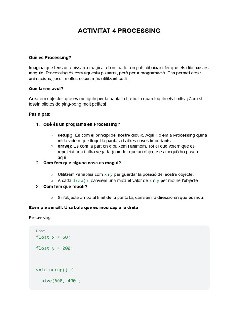 Activitat 4 Processing | PDF