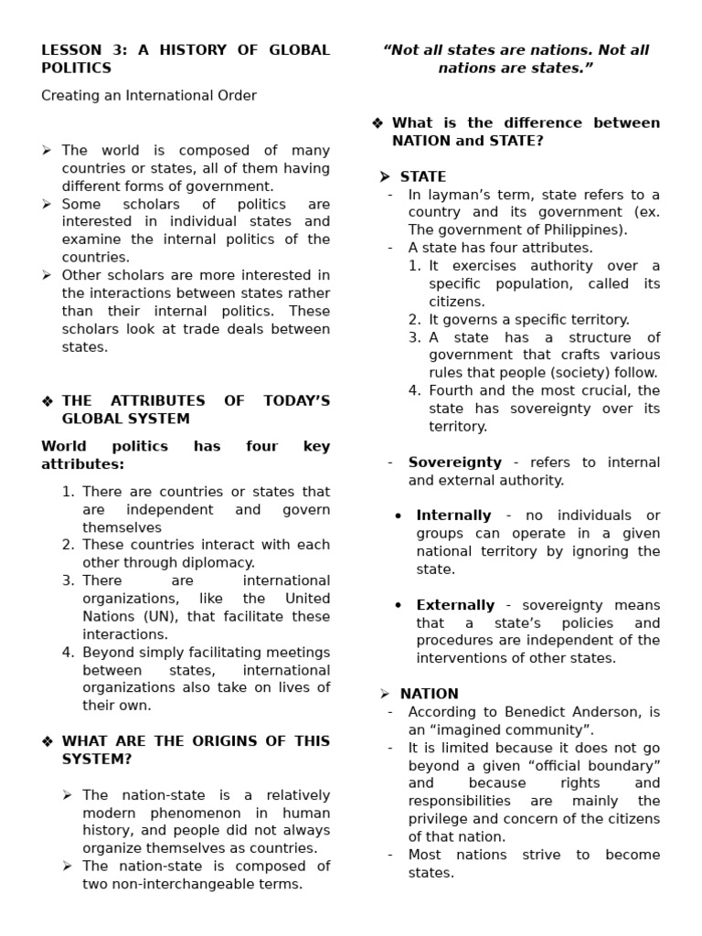 A HISTORY OF GLOBAL POLITICS | PDF | Communist International | Communism