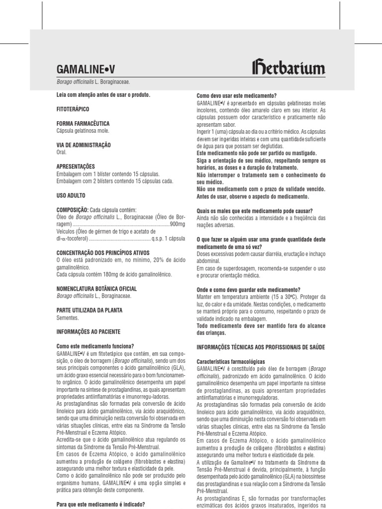 Gamaline V | PDF | Prostaglandina | Gravidez