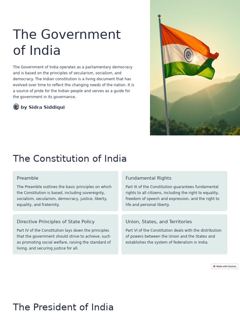 The Government of India | PDF | Supreme Courts | Government Institutions