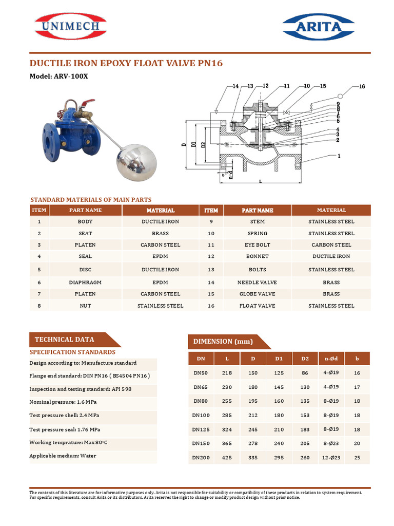 Kitazawa Exhaust Valve Specifications | PDF | Valve | Steel
