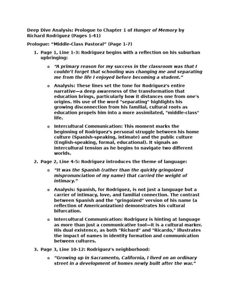 Summary Hunger For Memory Line by Line | PDF | Communication | Cross ...