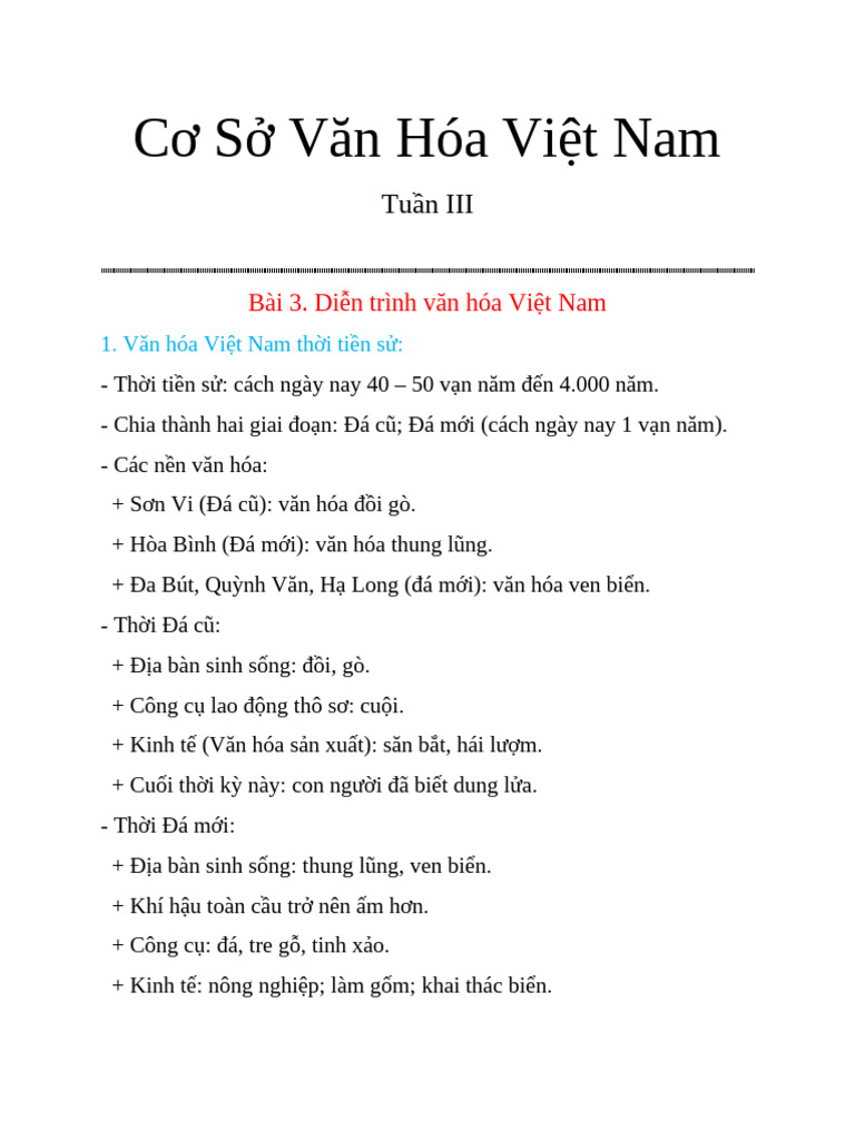 Tuần 3 + 4 +5 - CSVH | PDF