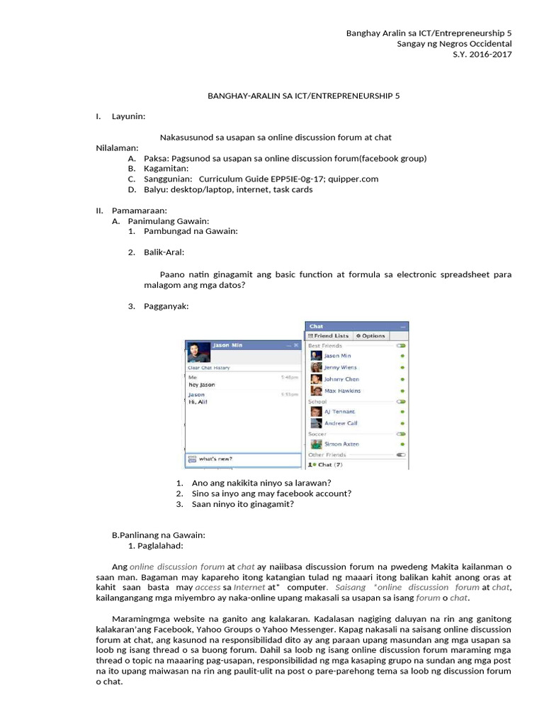 Online Discussion Forum Chat Access Internet - Saisang Online ...
