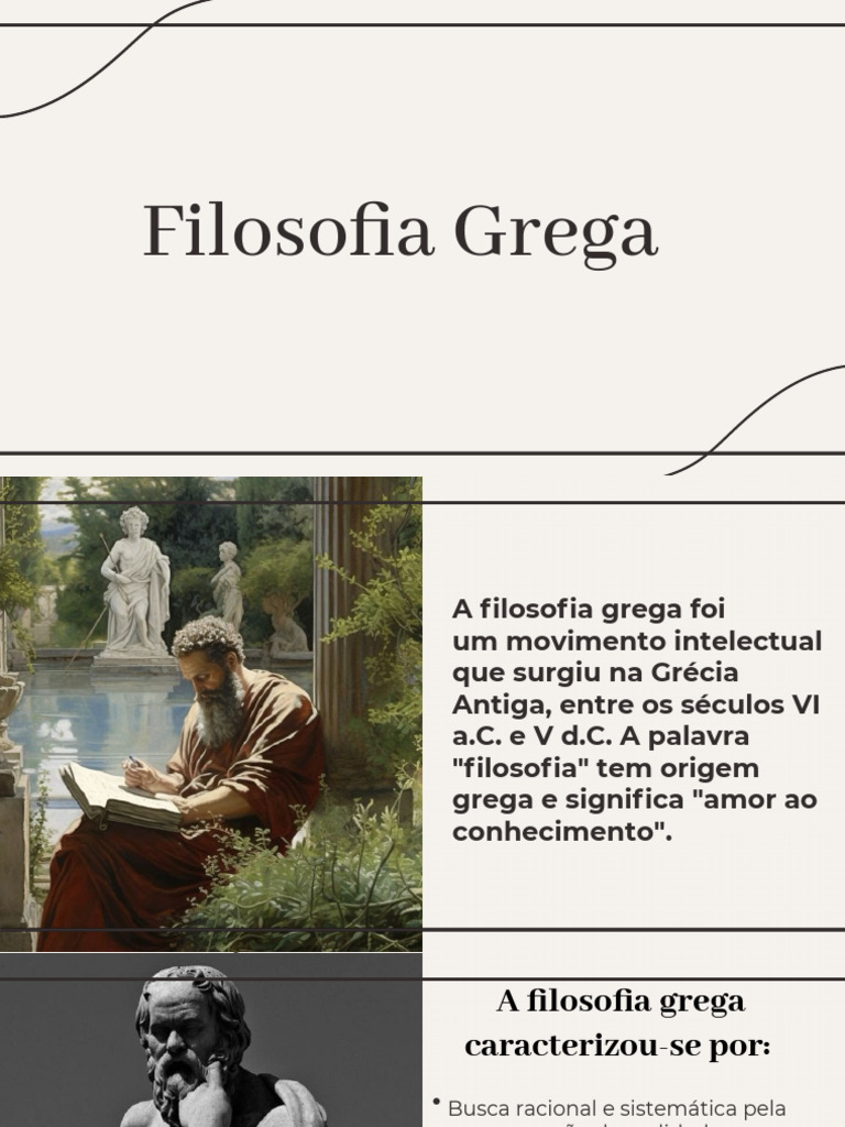 Filosofia Grega: História e Impacto | PDF | Filosofia Grega Antiga ...