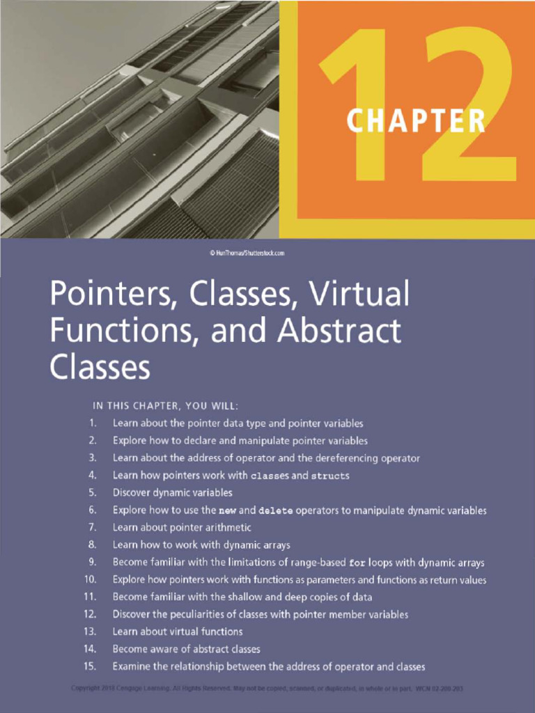 CH 12 - C++ Programming - DSMalik - 8e - 2018-Text | PDF | Pointer (Computer Programming ...