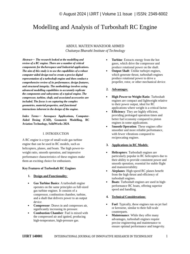 RC Turboshaft Engine Design Guide | PDF | Fluid Dynamics | Engines