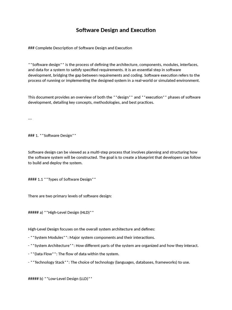 Software Design And Execution Pdf Software Testing Class Computer Programming 7529