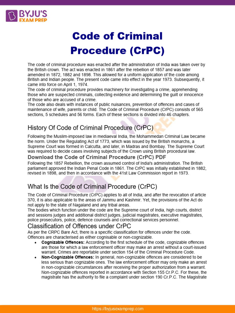 Code of Criminal Procedure 19 | PDF | Bail | Public Sphere