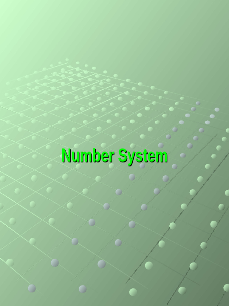 Number System | PDF | Computer Architecture | Theory Of Computation