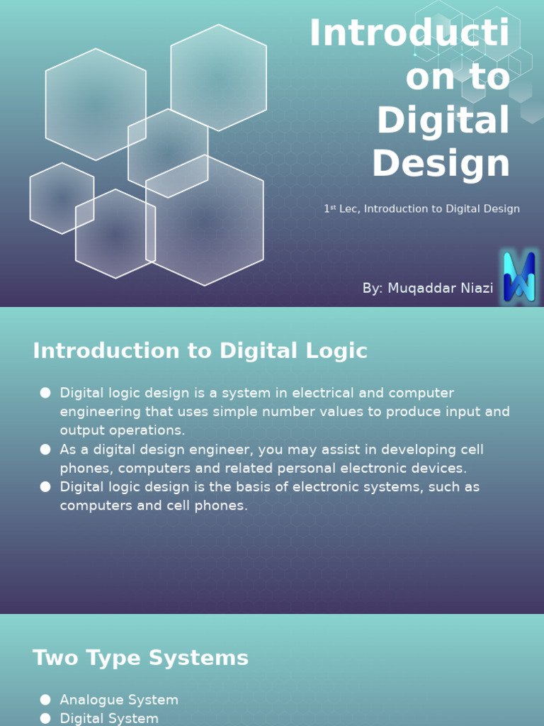 1st Lec, Introduction To Digital Design | PDF