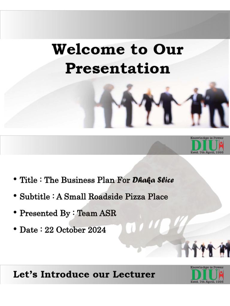 Introduction To Business Presentation | PDF | Pizza | Economies