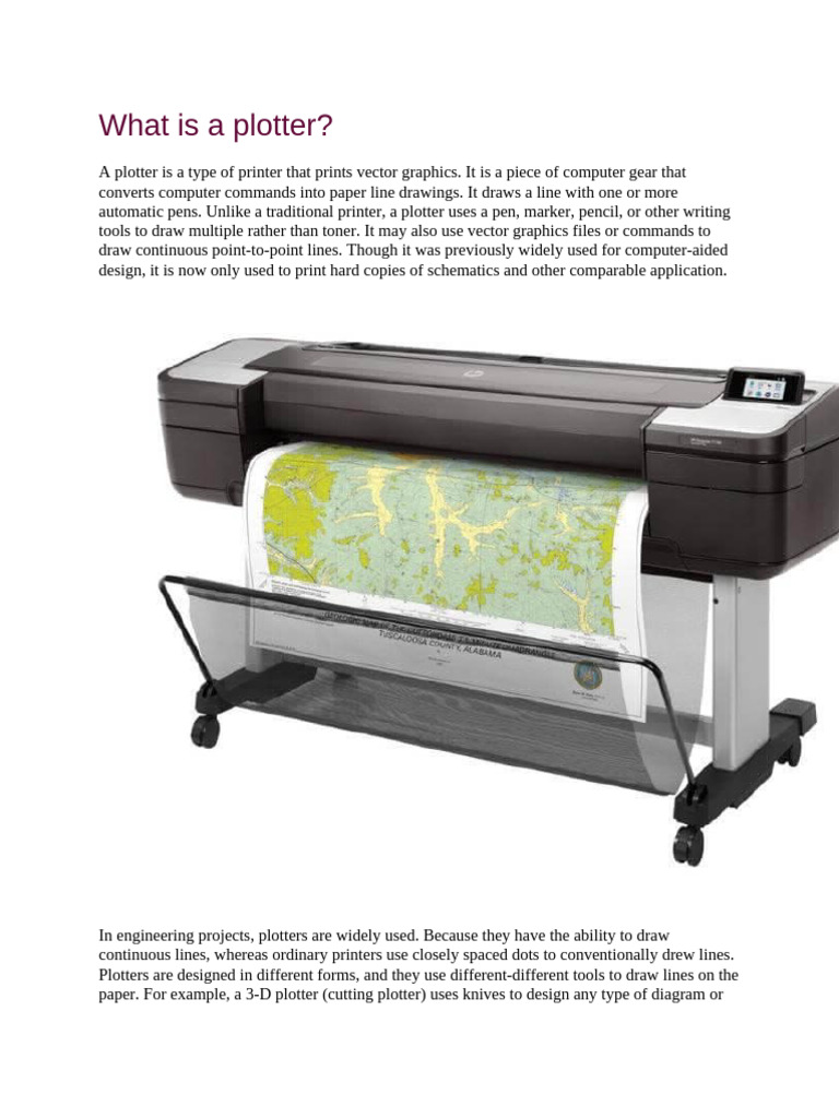What is a Plotter | PDF | Printer (Computing) | Computing