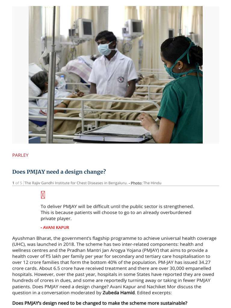 PMJAY | PDF | Universal Health Care | Health Care
