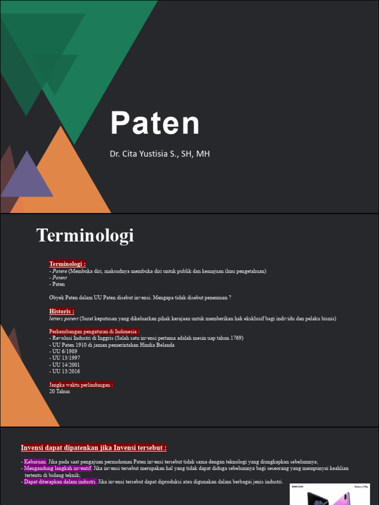 Paten PDF | PDF | Pengelolaan Keuangan & Uang | Hukum