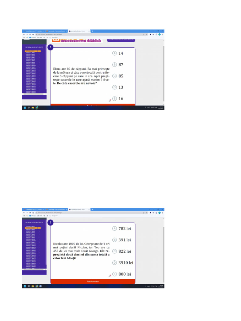 Subiecte LuminaMath 2022 Cls IV | PDF