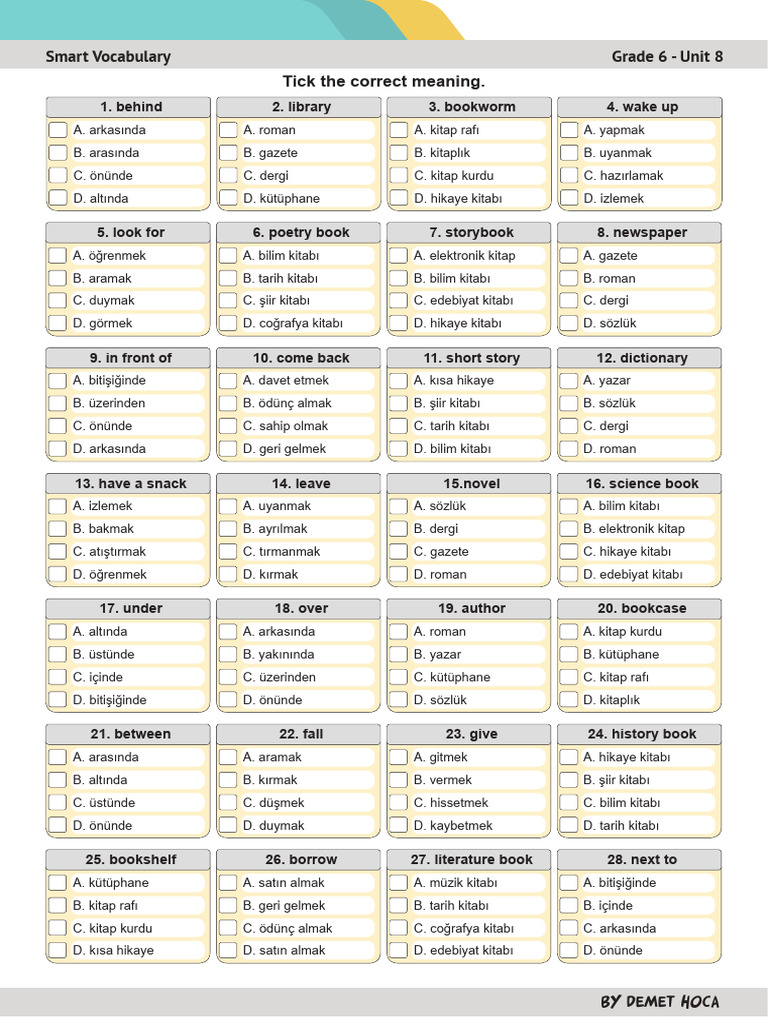 6.8 Smart Vocabulary | PDF