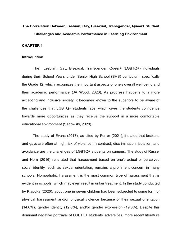 PR 2 Draft | PDF | LGBTQIA+ Studies | Lgbt