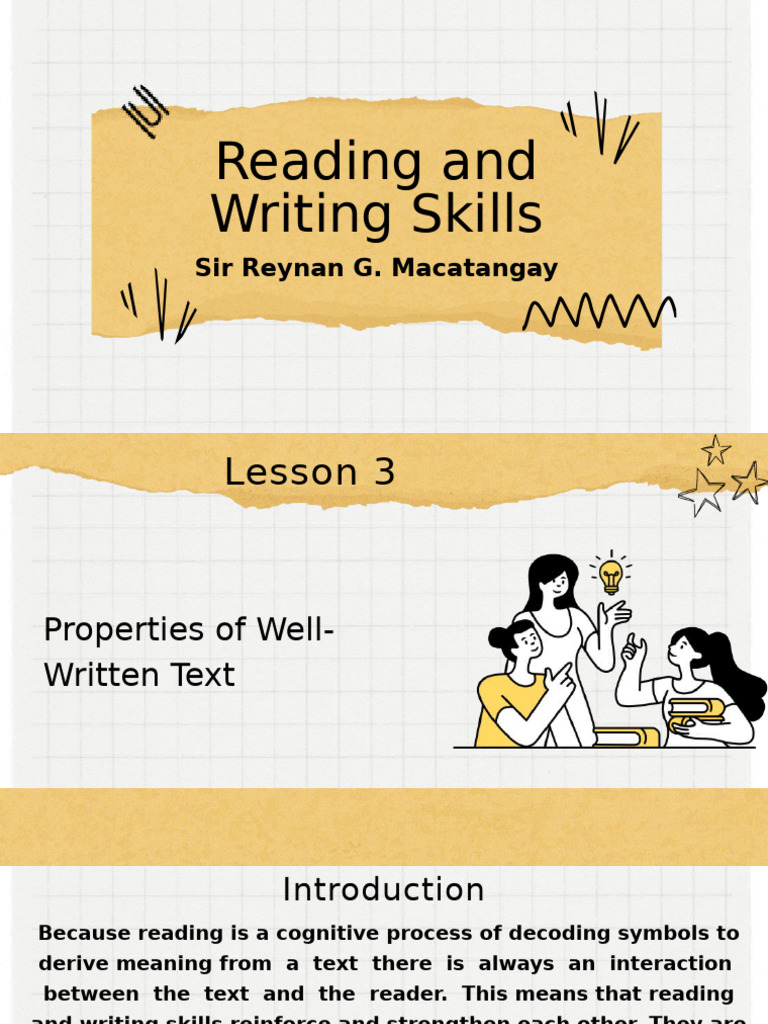 Reading and Writing Skills | PDF | Jargon | Paragraph