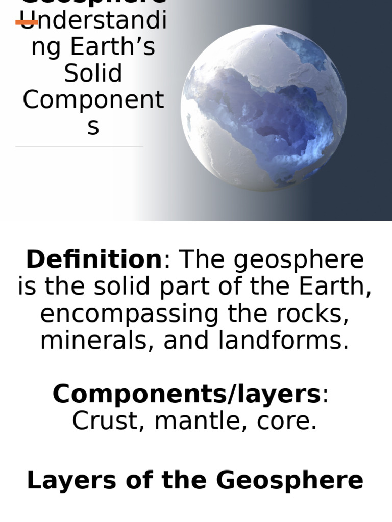 Geosphere | PDF | Earth | Rock (Geology)