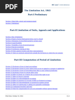 Limitation Act 1963 | PDF | Lawsuit | Civil Law (Common Law)