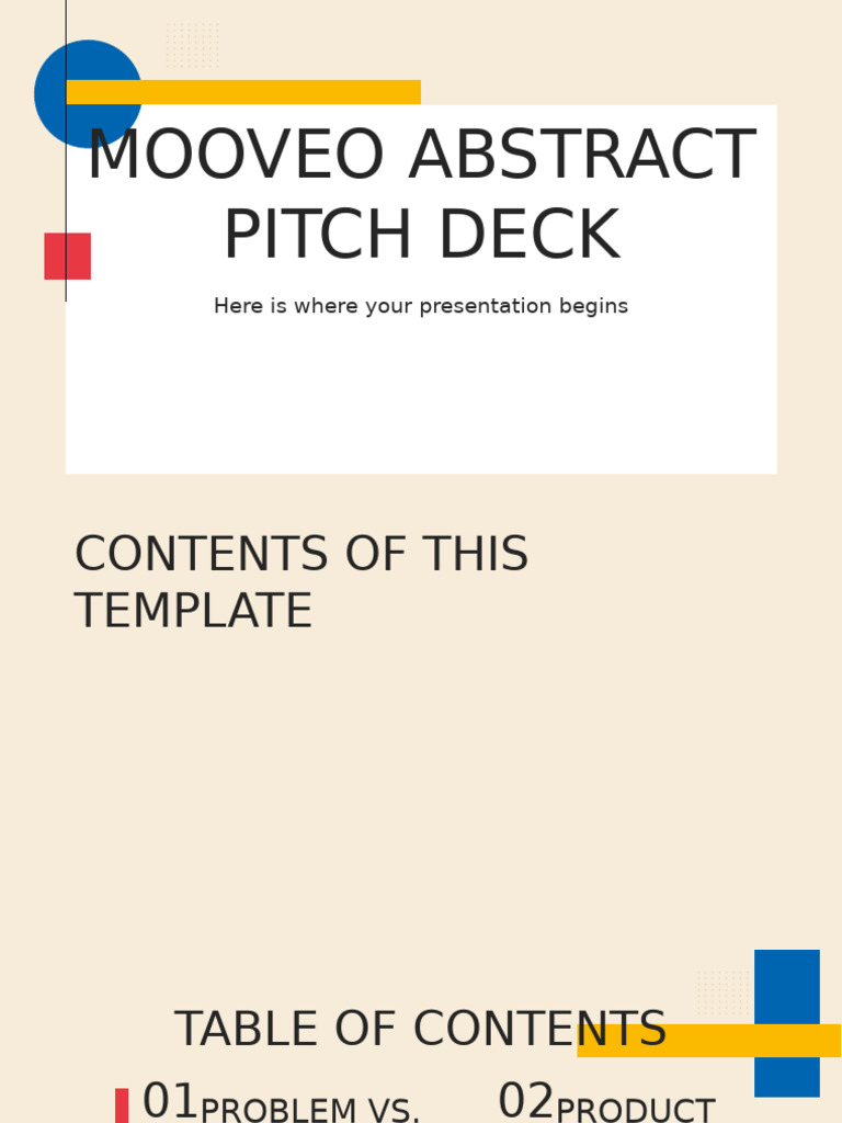 Mooveo Abstract Pitch Deck | PDF | Planets | Saturn