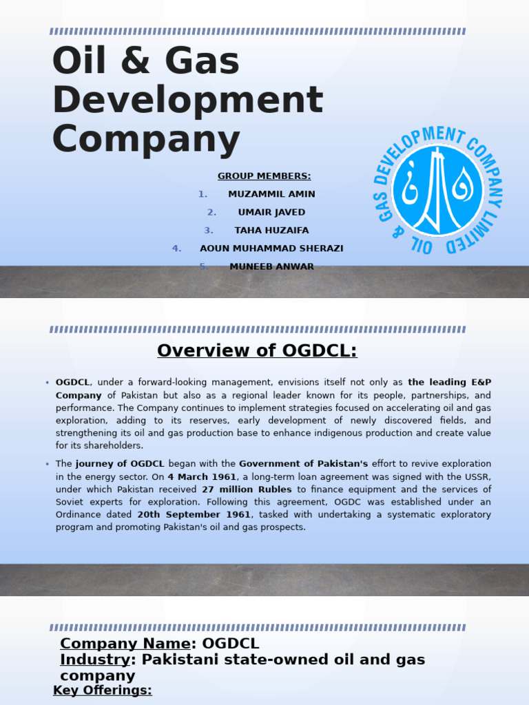 Ogdcl(Group 2) | PDF | Natural Gas | Petroleum