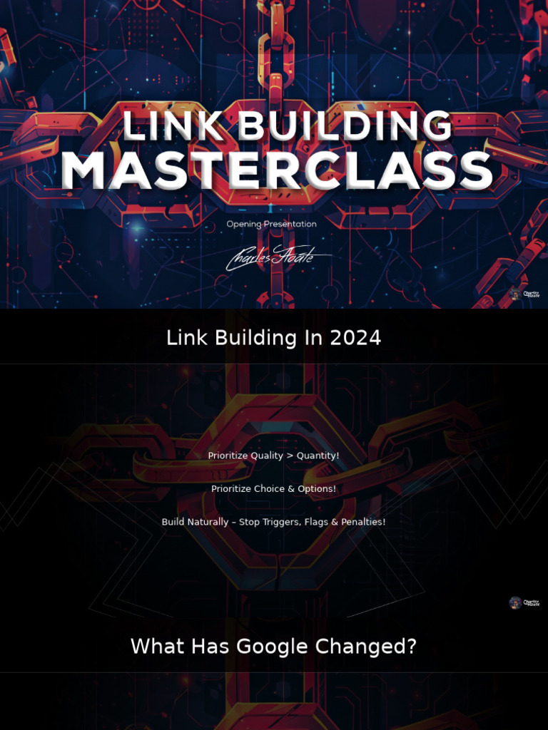 Link Building Masterclass Webinar - Charles Floate Presentation | PDF | Search Engine ...