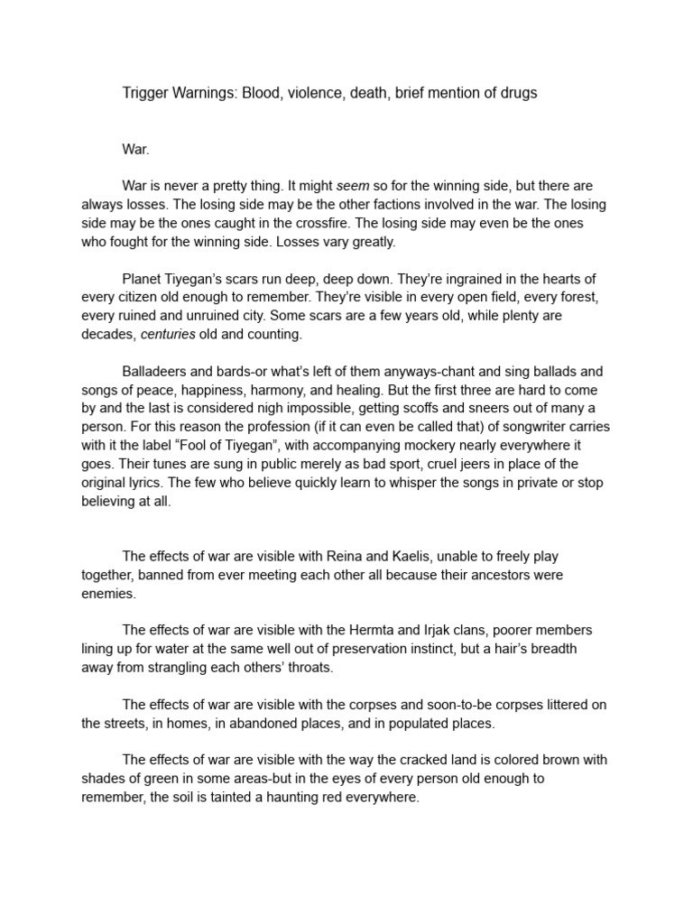 War, Hope, Challenges | PDF