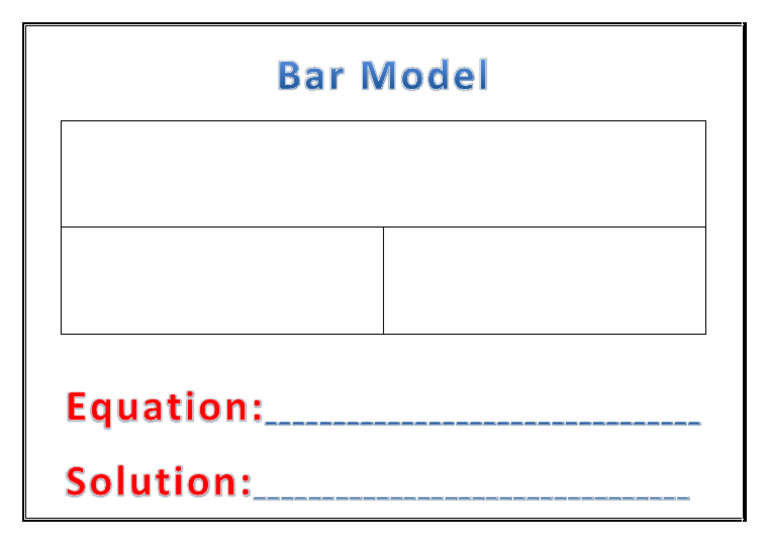 Bar Model | PDF